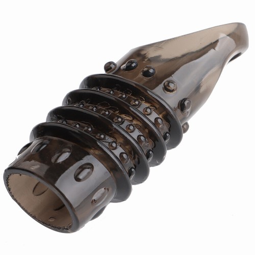 2pcs Black Male Soft Silicone Reusable Penis Rings Sleeve Penis ...