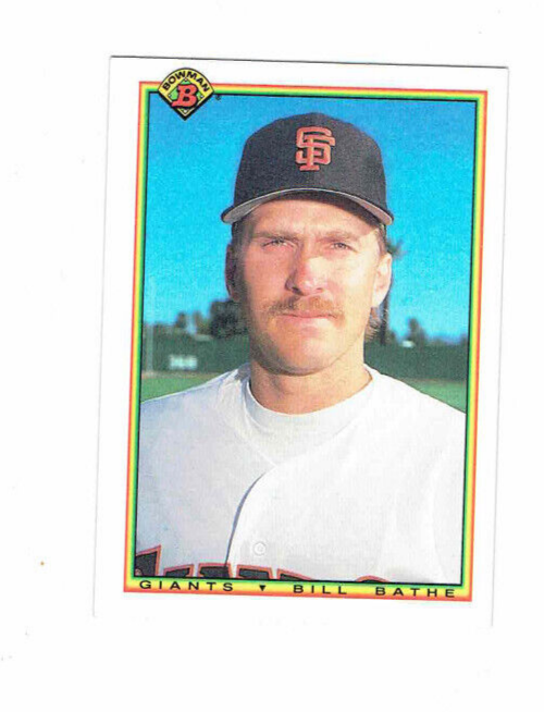 Bill Bathe San Francisco Giants Catcher #234 Bowman 1990 #Baseball Card ...