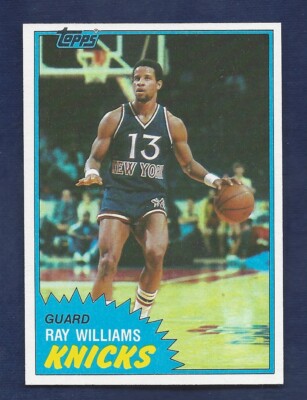 HI GRADE RAZOR SHARP CENTERED 1981 TOPPS #28 RAY WILLIAMS .99 SH F596 ...