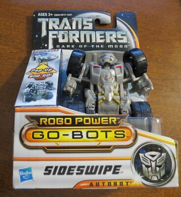 Transformers Dark of The Moon Robo Power Go-Bots SIDESWIPE Autobot ...