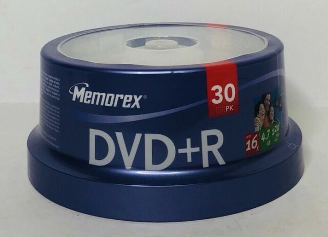 Memorex DVD R 30 PK 16x 4.7gb 120 Minutes Video Recordable for sale ...