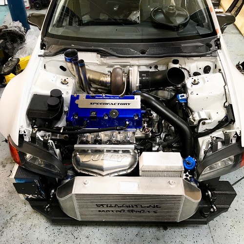 k20/k24 Lean Top Mount turbo manifold T4 Twin Scroll Straightline ...