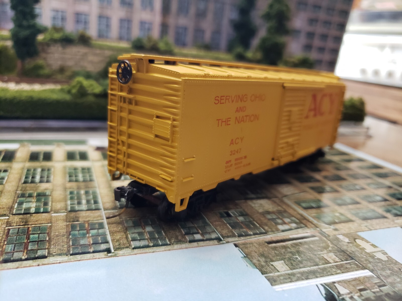 Athearn HO 40' ACY Box Car 3247 Freight Train Railroad Car KDs 1212 ...