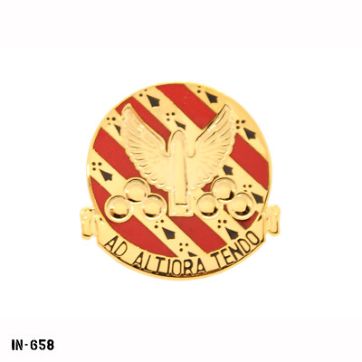 US Army DUI Pin ~ 7th Infantry Division Artillery "Ad Altiora Tendo ...
