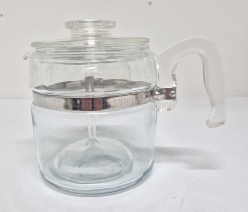 Vintage Pyrex Glass Flameware 6 Cup Coffee Pot Percolator 7756-B Pot ...