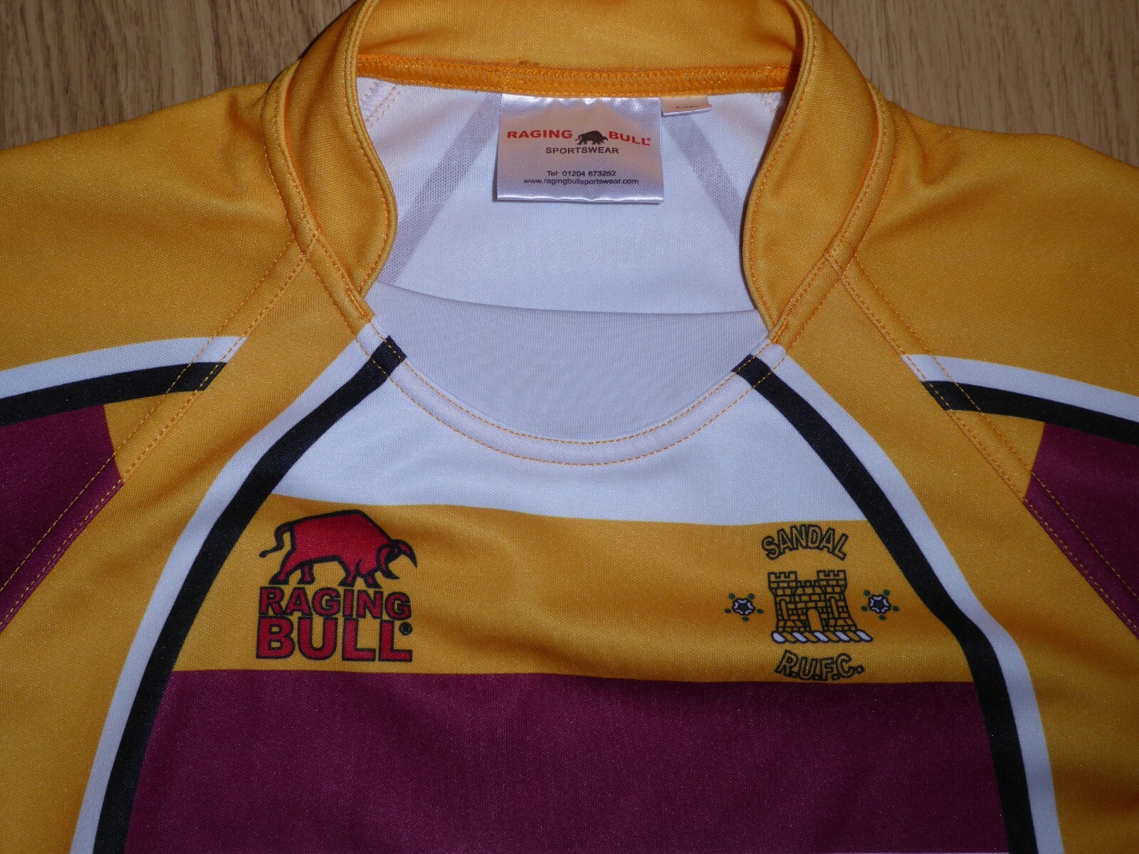 SANDAL RUGBY UNION FOOTBALL CLUB SHIRT , CHILDS YOUTH , 30" CHEST ...