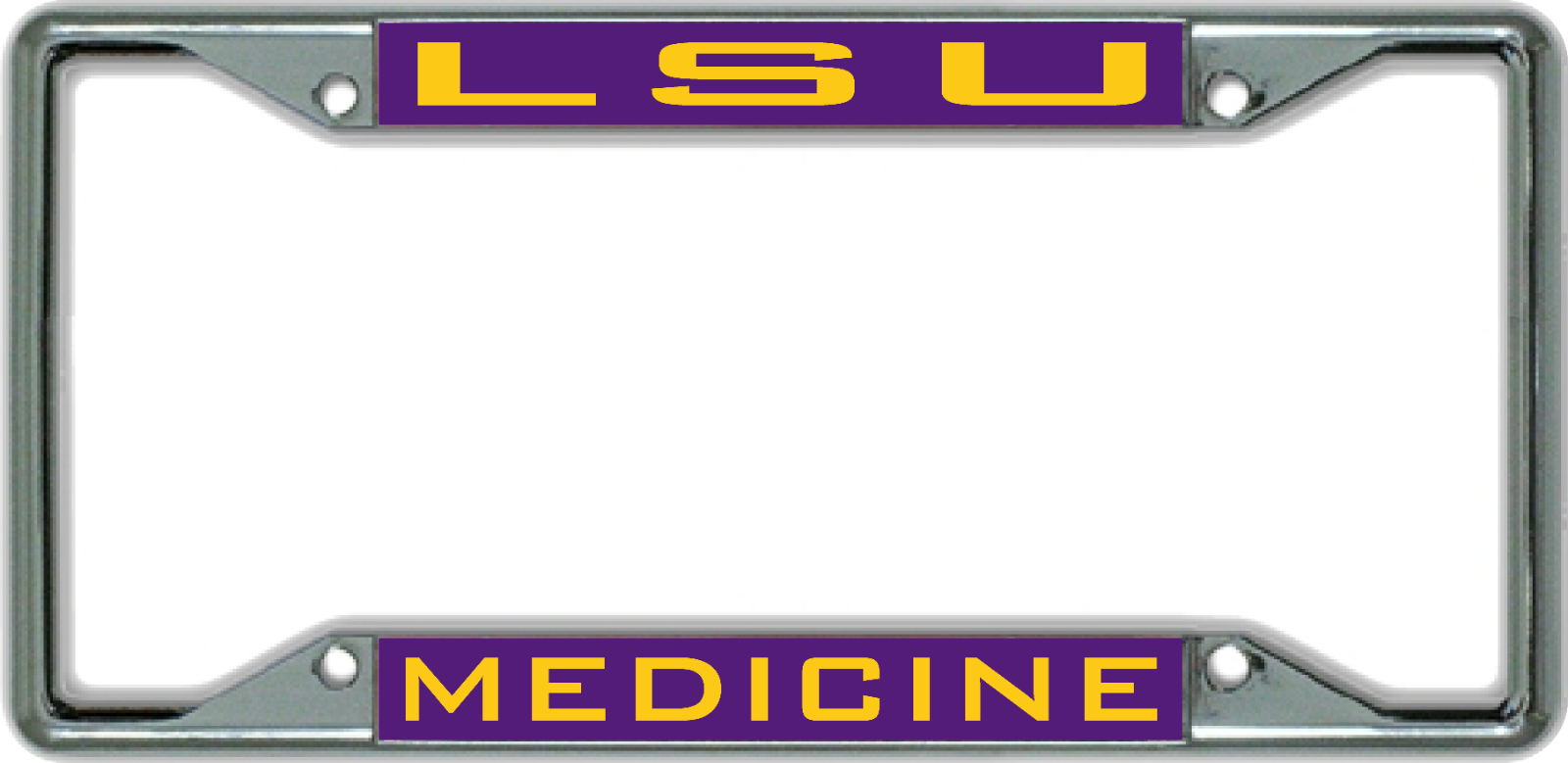 Louisiana State LSU MEDICINE License Plate Frame 606524376326 | eBay