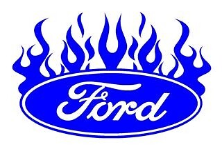 FORD Flaming tribal logo die cut Vinyl car decal sticker | eBay
