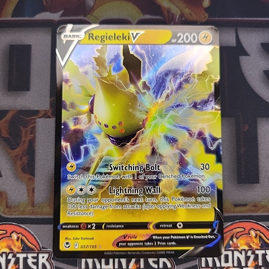 Pokémon TCG Regieleki V Silver Tempest 057/195 Holo Ultra Rare for sale ...