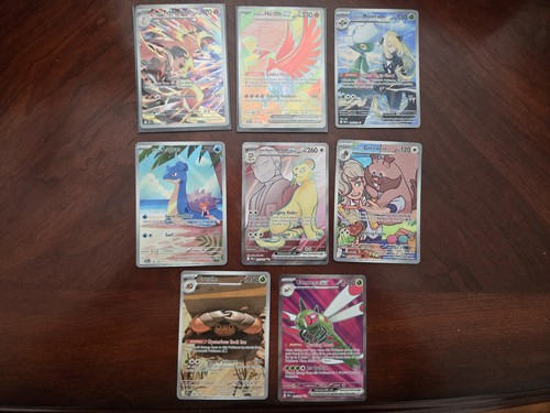 Pokemon TCG Destined Rivals Lot of 8 Illustration Full Art Rare Cards ...