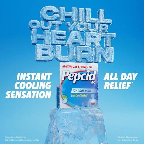 Pepcid AC Maximum Strength Heartburn Relief Tablets, OTC 40 Count (Pack ...