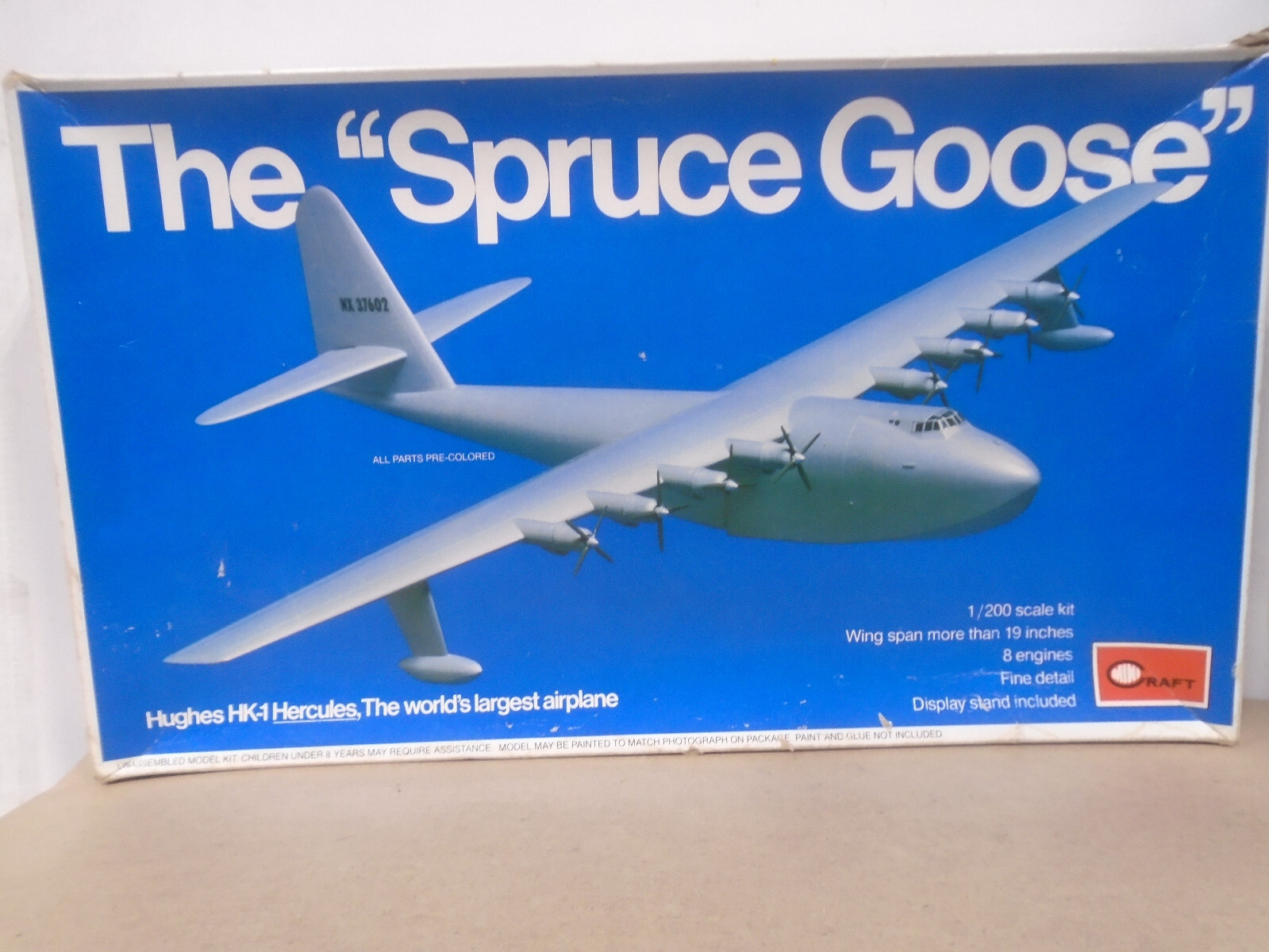 Minicraft Spruce Goose Hughes Hk-1 Hercules #1607 Model Kit Lvl 2 for ...