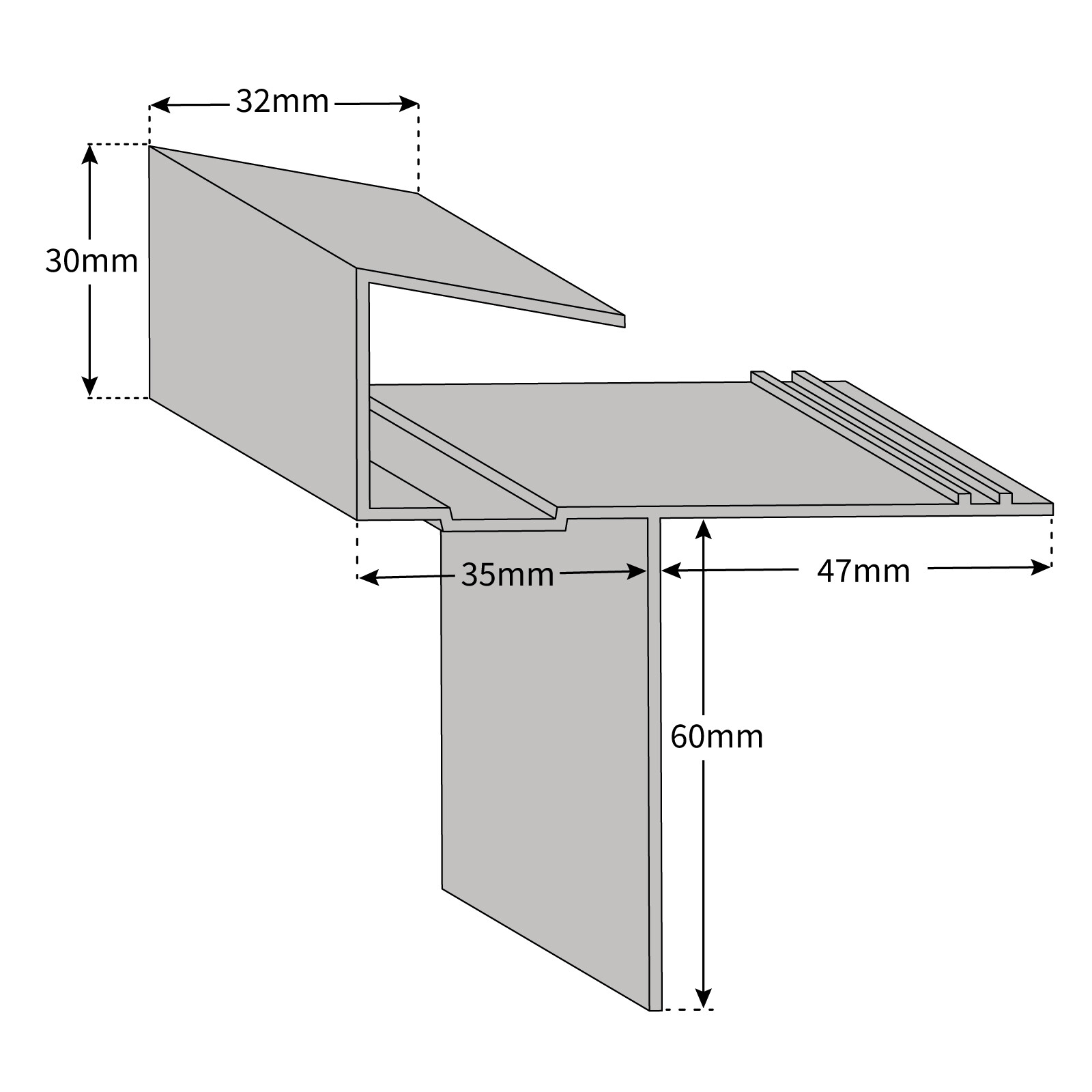 Envirotile Roof Dry Verge 3m Plastic End Cover Trim Cap Composite Slate ...