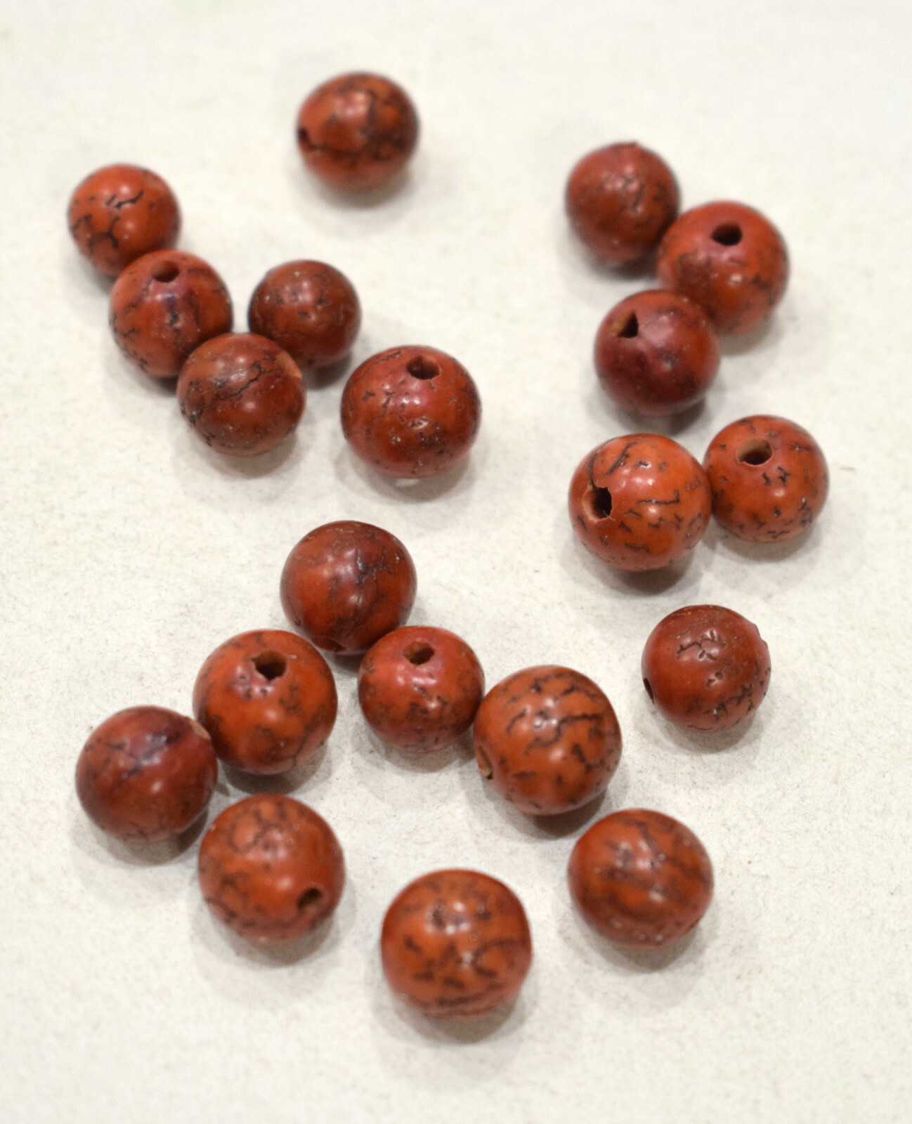 Beads Philippine Orange Betelnut Round Beads 10mm | eBay