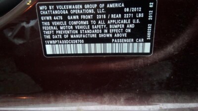 Used Rear Left Lower Suspension Control Arm fits: 2013 Volkswagen ...