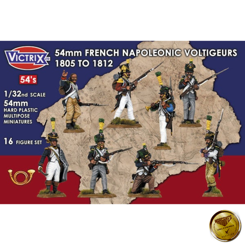 Victrix Miniatures Napoleonic Wars - 54mm French Napoleonic Voltigeurs ...