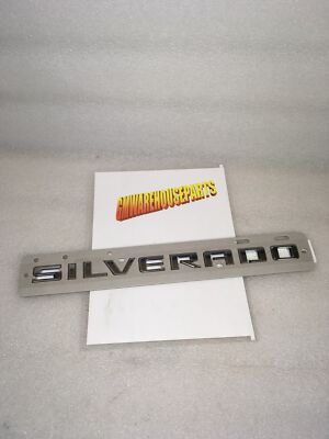 2019 SILVERADO CHROME "SILVERADO" FENDER EMBLEM NEW GM # 23400375 | eBay