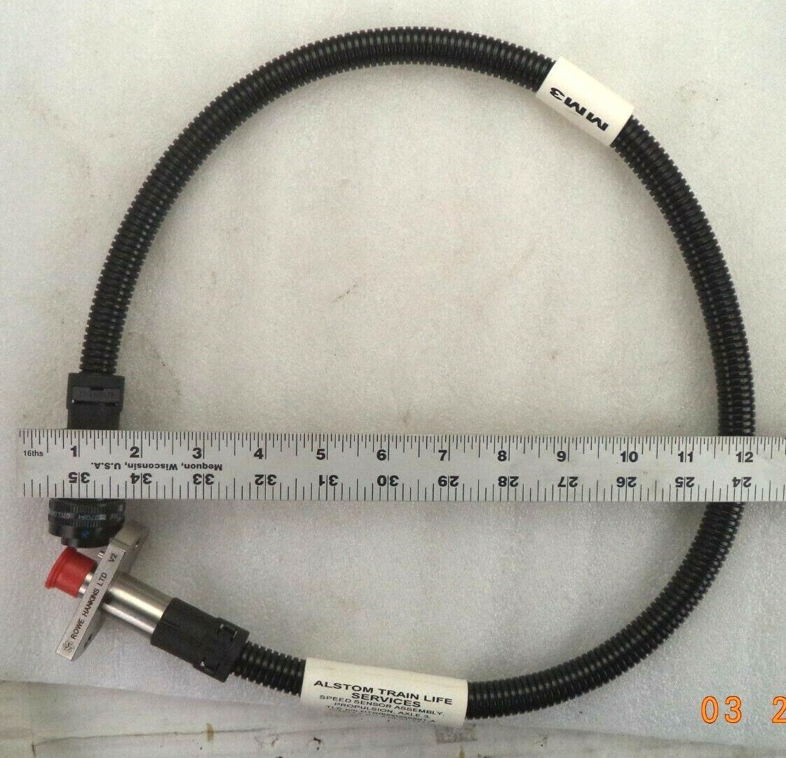 Alstom MM3 Axle Speed Sensor and Cable Assembly, p/n DTR0000255591-A | eBay