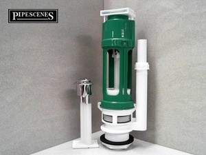 Niagara Dudley Green Toilet Flush Valve Push Button Toilet Syphon Dual ...