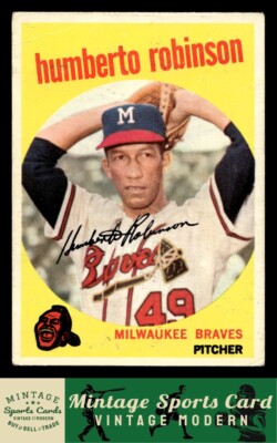 1959 Topps - Humberto Robinson - #366 Milwaukee Braves | eBay