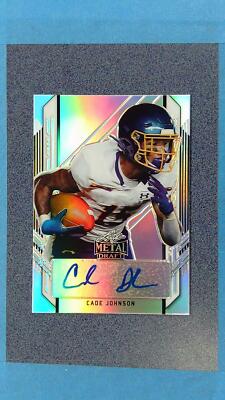 2021 Leaf Metal Draft CADE JOHNSON RC Auto 90/99 Silver ~MR23A | eBay