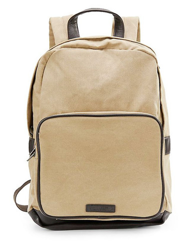 William Rast Canvas and Leather Backpack, MSRP $139 | eBay