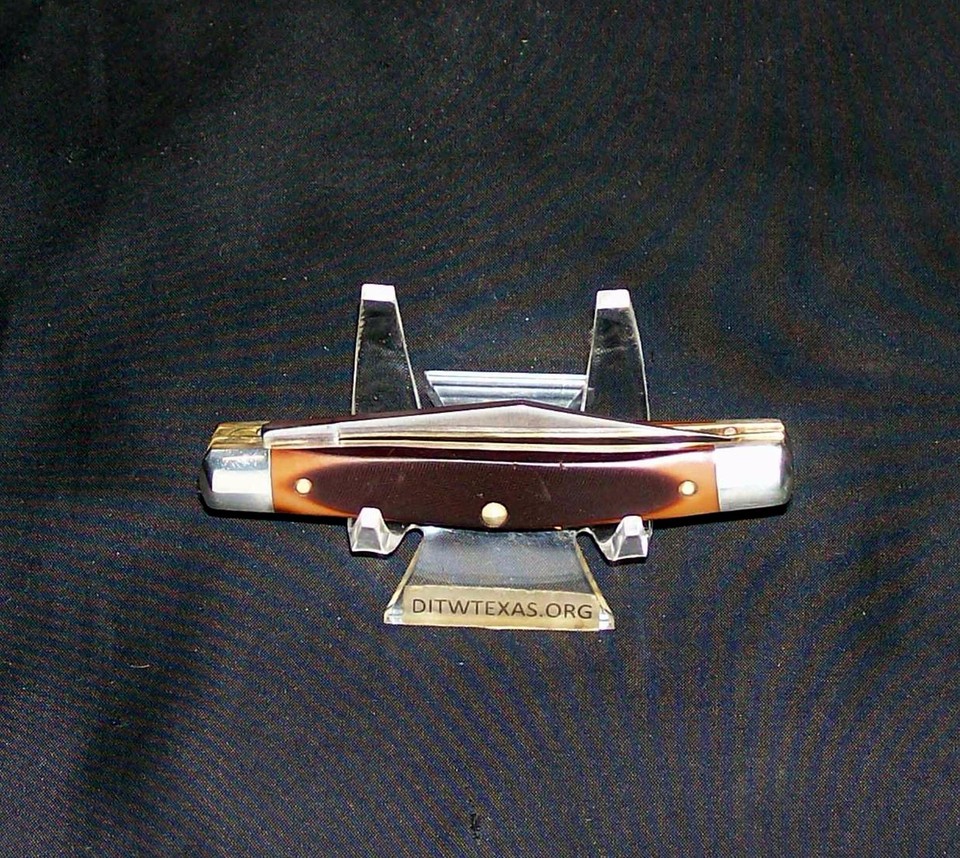 Schrade 33OT Knife Old Timer Jack 3-5/16" Closed 1980's Delrin Handles ...