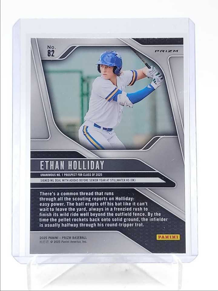 ETHAN HOLLIDAY 2025 PANINI PRIZM MLB BASEBALL SILVER #82 Q3967 | eBay
