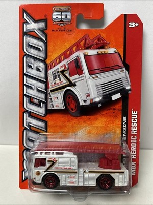 2013 Matchbox #95 MBX Heroic Rescue White 2006 Fire Engine Truck | eBay