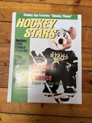 (REPRODUCTION) Chuck E Cheese Magazine Hockey Stars Chuck. | eBay