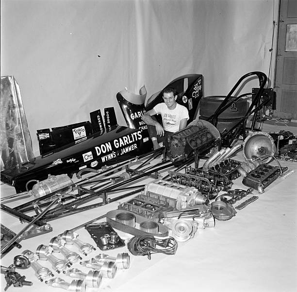 NHRA Drag Racing Great Don Garlits, Big Daddy 6 Old Motor Racing Photo ...