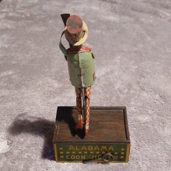 Strauss Mfg Co TOMBO Alabama Coon Jigger Vintage Tin Wind-up Toy 1910 ...