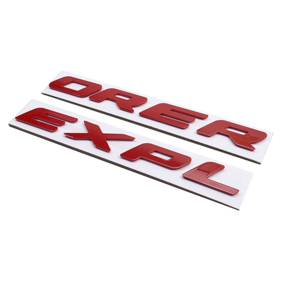 16pc Red Door-Rocker Inserts Letters with Adhesive Back Fits 20-26 ...