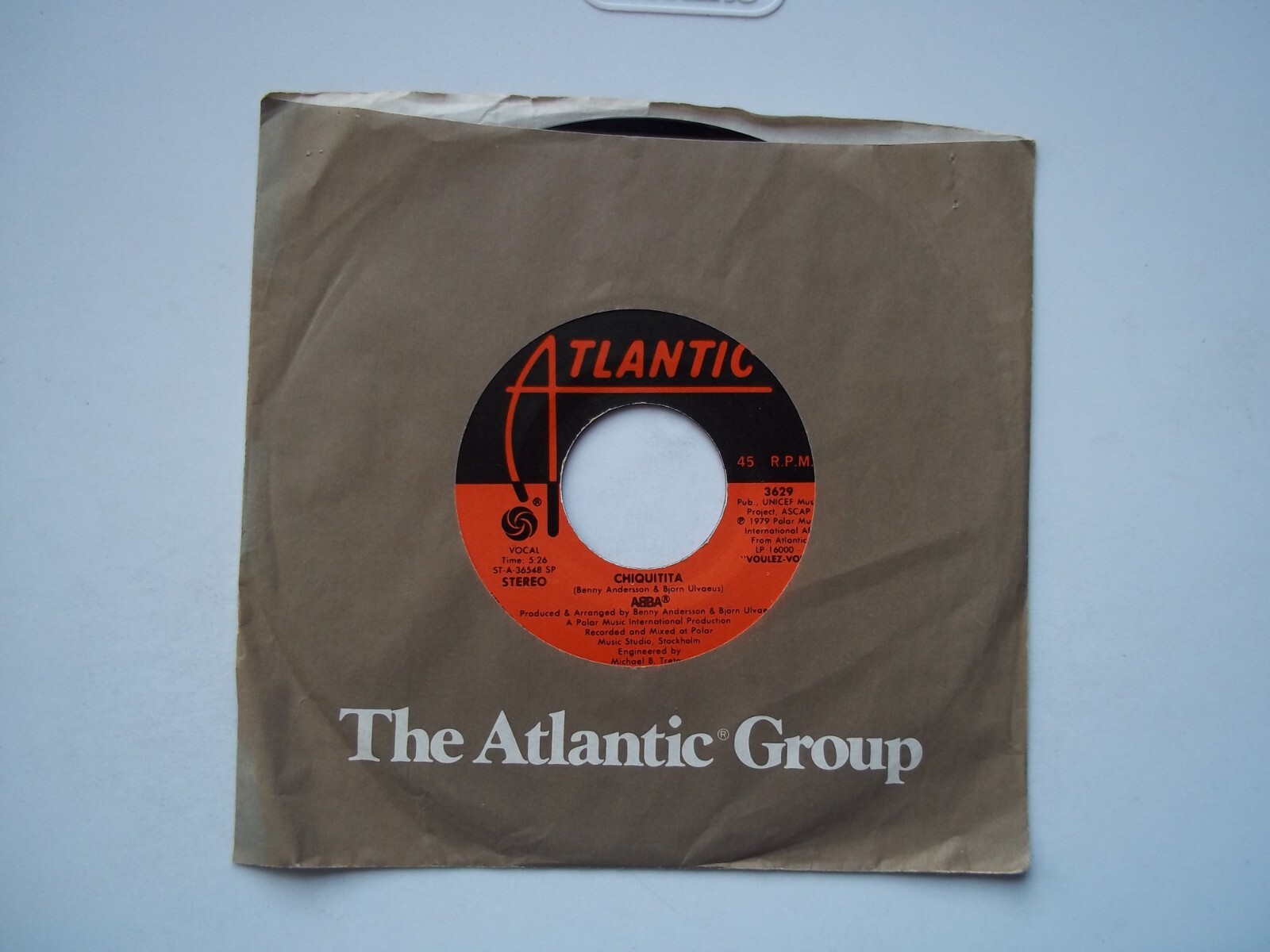 ABBA - Chiquitita / Lovelight - 45 RPM 7" Record 1979 | eBay