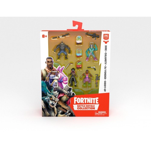 Fortnite Battle Royale 4-Pack Mini Figures: DJ Yonder, Calamity, Dire ...