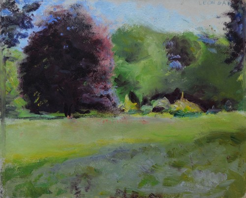 Gard LÉON (1901-1979) "Red Beech in the Park" Isle Adam Tulle Morigny ...