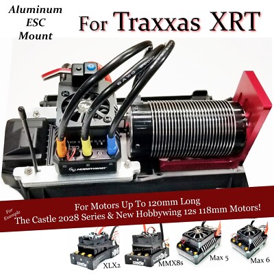 RCP-ESC Mount Fits Traxxas XRT XLX2 - Max 6 - Max 5 Aluminum Mount | eBay
