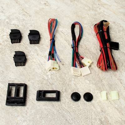 Universal 3 Rocker Switch Kit Door Lock Power Windows 12V FOR 2 Doors ...