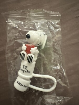 New Sealed Gong Cha Snoopy Straw Topper Only For Tumbler Cup Top ...