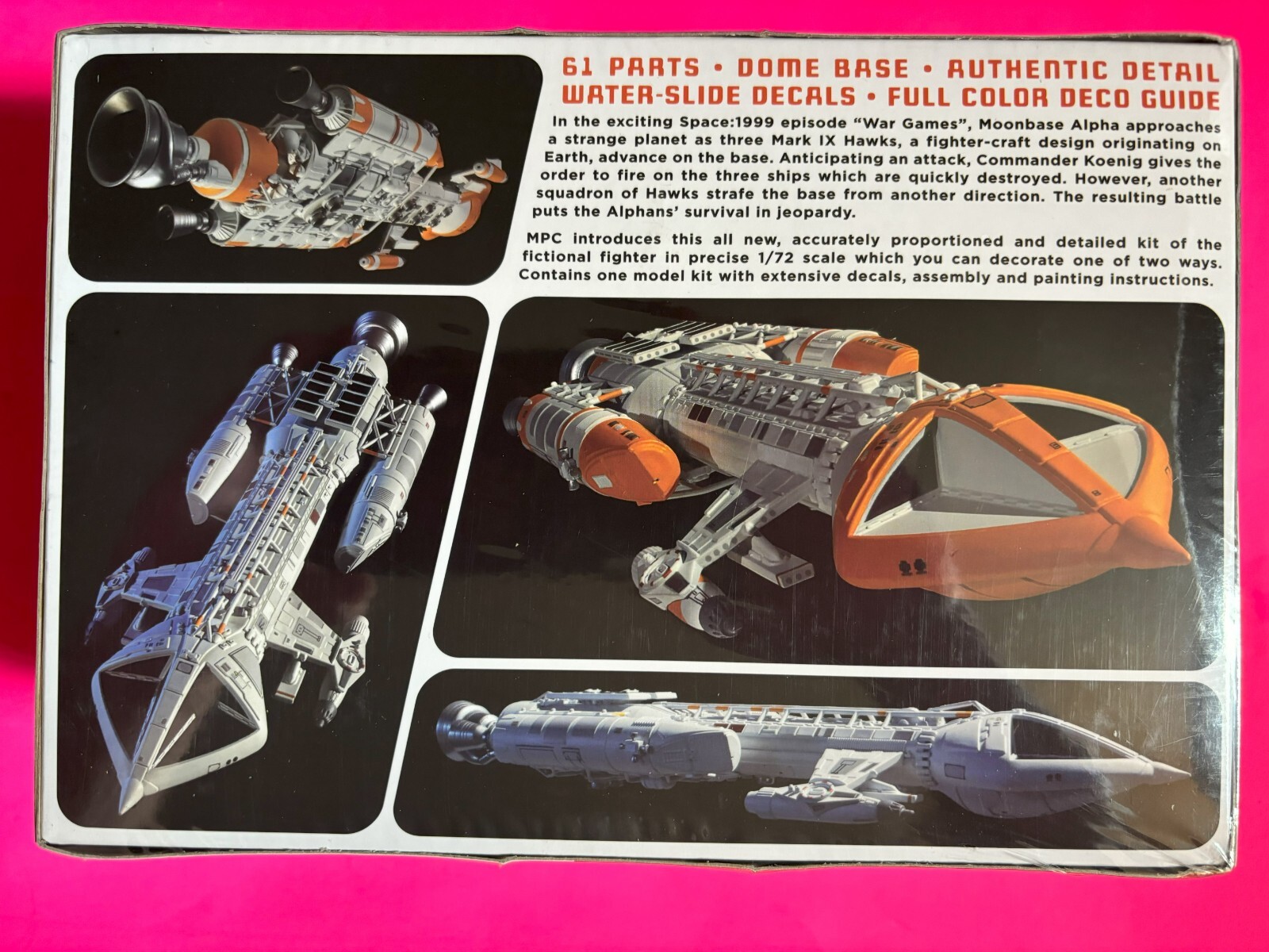 SPACE 1999 HAWK MARK IX ATTACK CRAFT MODEL KIT MPC ROUND 2 COOL KIT NEW ...