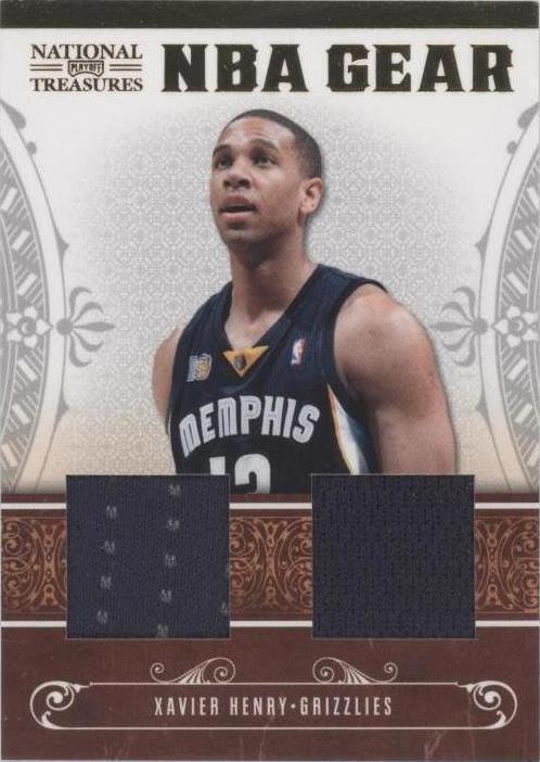 2010-11 Playoff National Treasures - Nba Gear Materials Xavier Henry ...