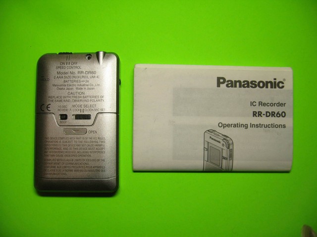 Panasonic RR-DR60 Voice Recorder for sale online | eBay