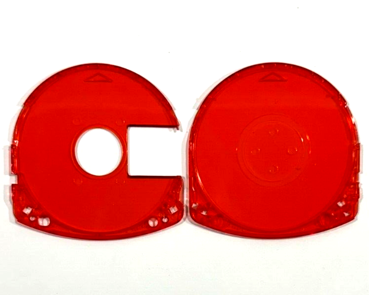 (4) RED TRANSPARENT MMR REPLACEMENT CASES FOR UMD PSP GAMES/MOVIES ...