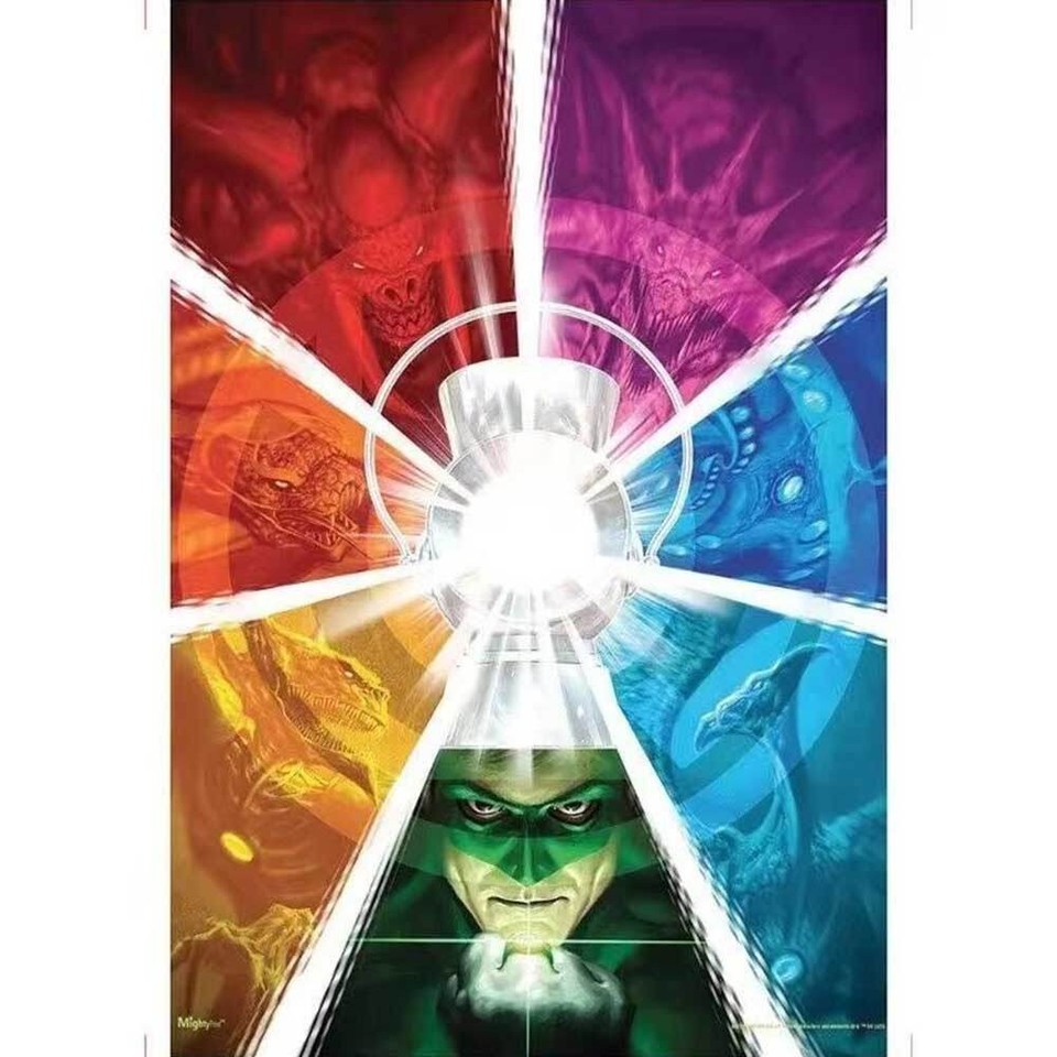 ⭐⭐⭐DC C-omics Green Lantern Power Rings - Set of 9 Rings Gift UK | eBay UK