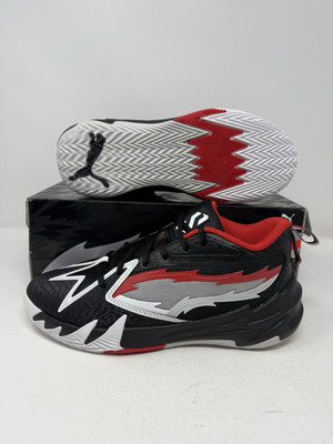 Puma Scoot O.D.D. CITY Black Red Chicago Basketball Sneakers 310901-01 ...