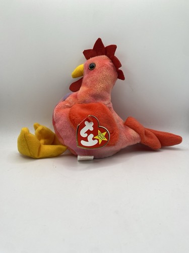 TY Strut Beanie Baby Retired 1996 Red Orange Rooster | eBay
