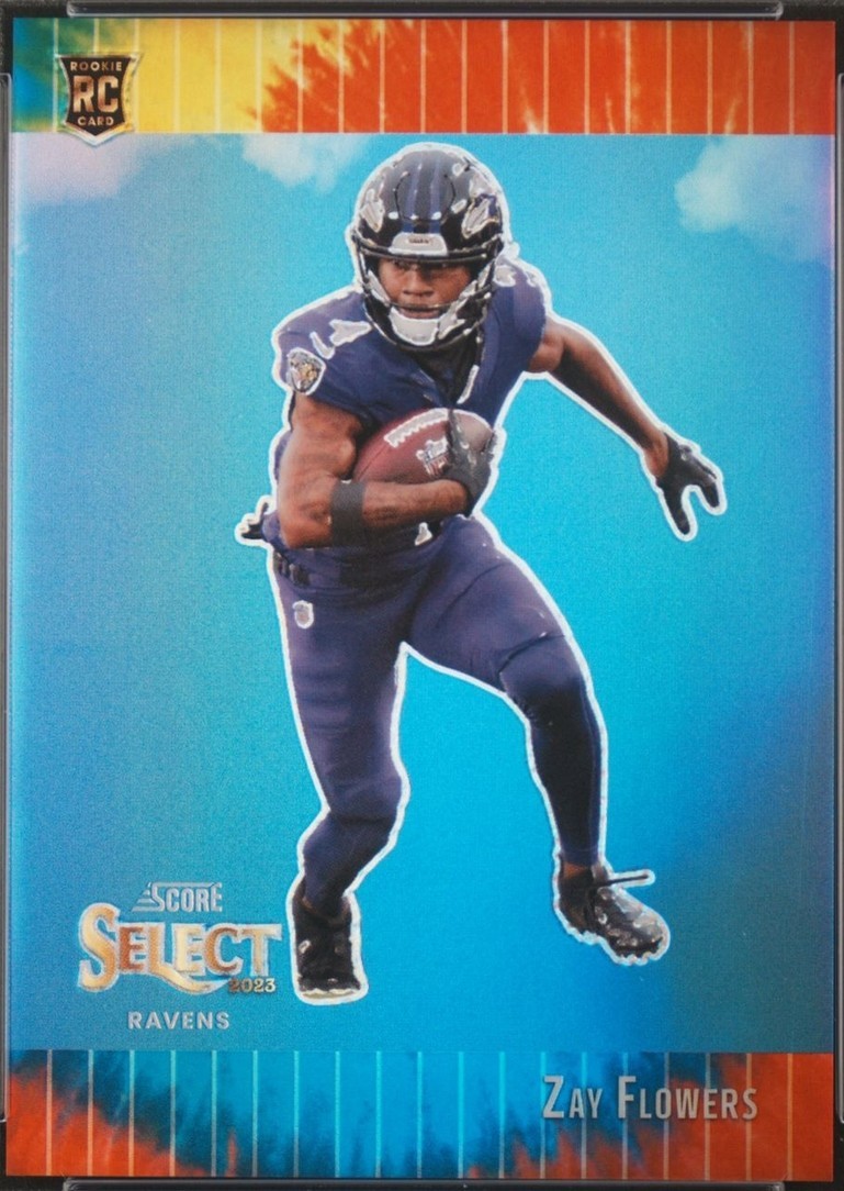 2023 Panini Select - Score Select Throwback Zay Flowers #STW-ZFL Tie ...