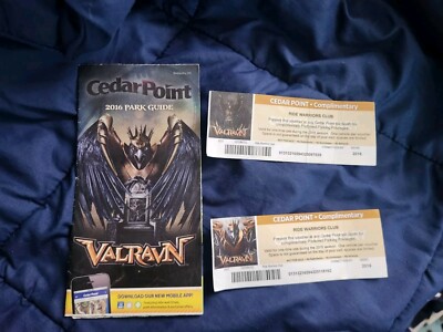 Valravn Cedar Point First Rider Benefit Commemorative Ticket RARE Ride ...