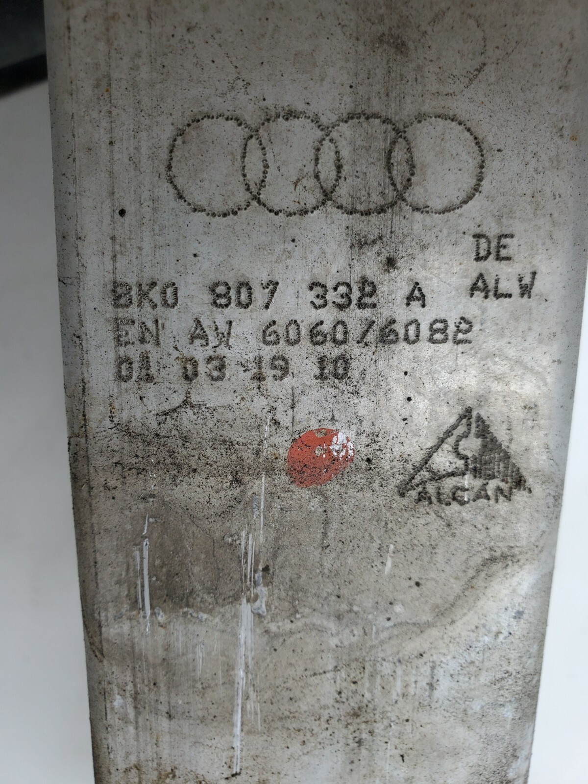 2009-2016 AUDI A4 B8 B8.5 REAR BUMPER REINFORCEMENT BAR OEM 8T0807313A ...