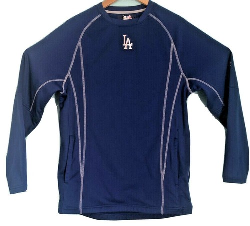 MLB Authentics LA DODGERS Long Sleeve Thick Thermal Shirt Small Pockets ...